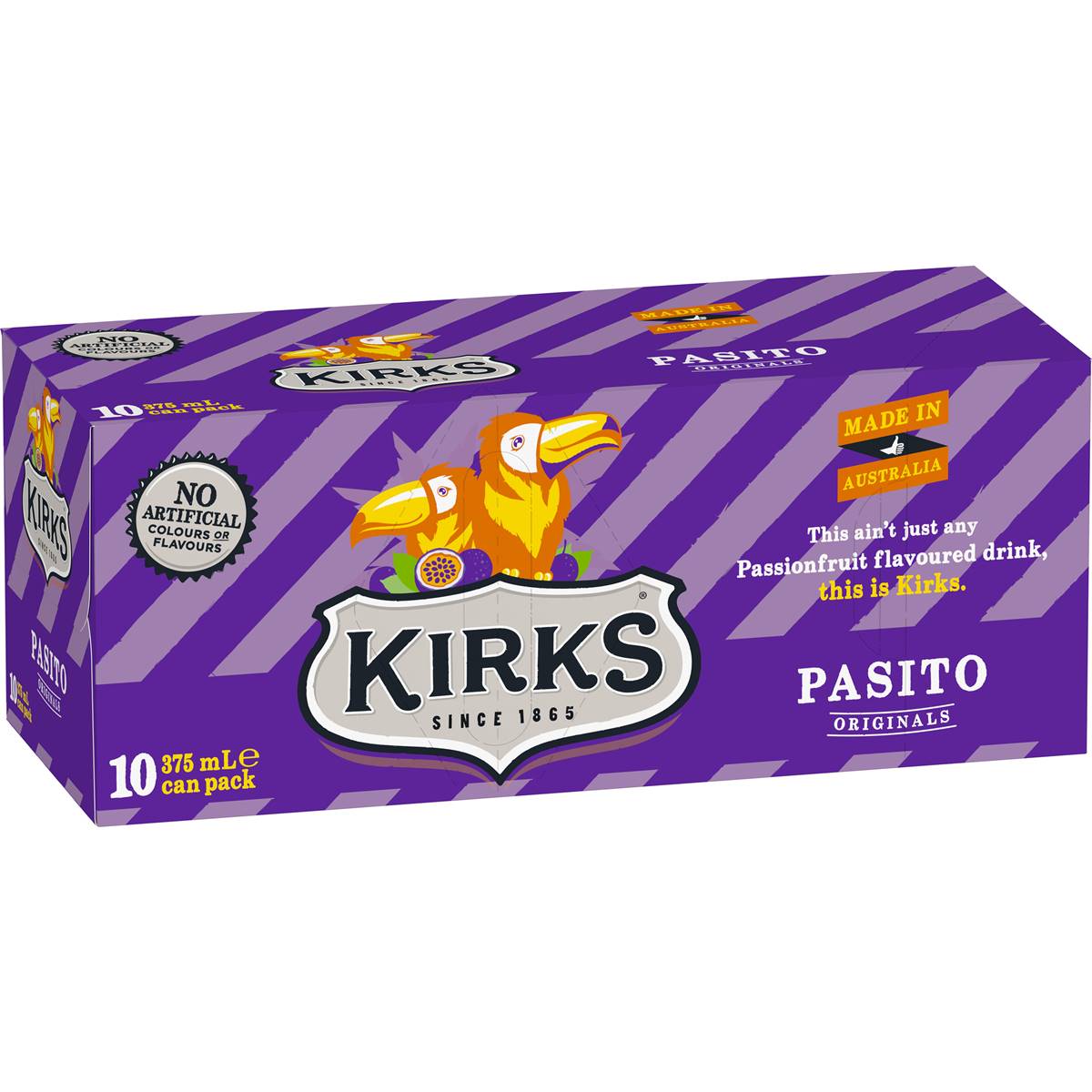 Kirks Pasito Cans 10x375ml pack | Woolworths