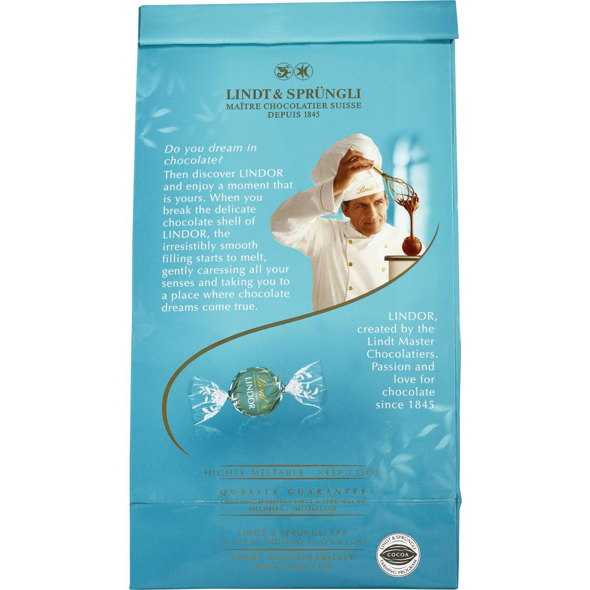 Lindt Lindor Chocolate Balls Coconut | Woolworths